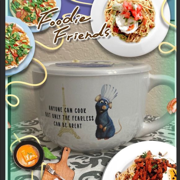Disney | Kitchen | Disney Pixar Remi Ratatouille Ceramic Soup Mug With ...